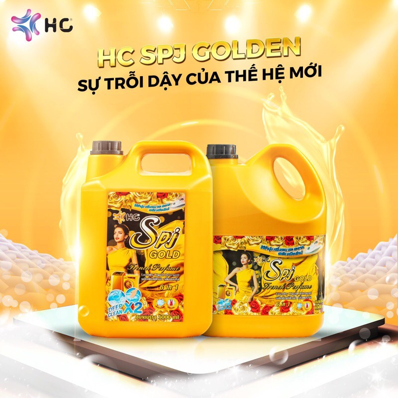 Nước giặt Đậm Đặc SPJ 5lit Thái Lan lưu hương lâu ( màu vàng) | Shopee ...