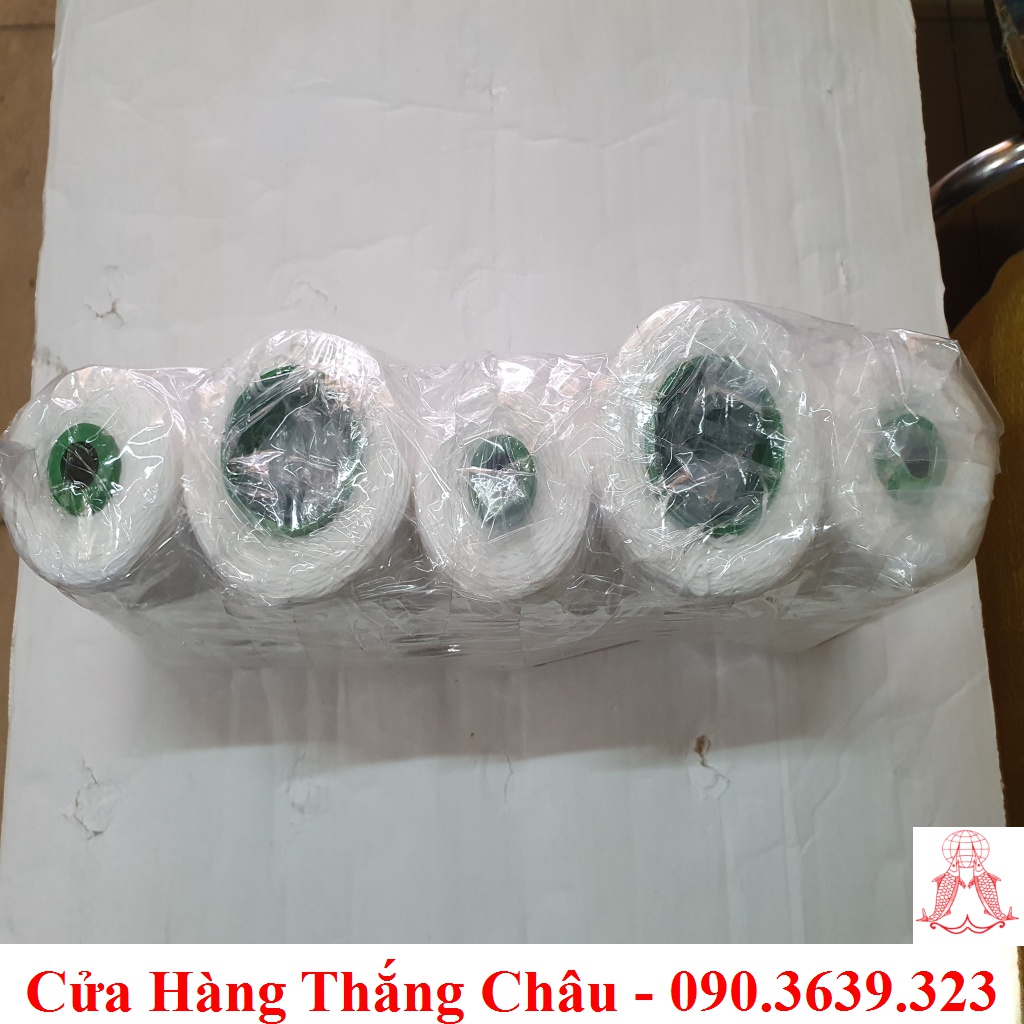Chỉ May Bao PE (Màu Trắng) - Combo 5 Cuộn Chỉ May | Shopee Việt Nam