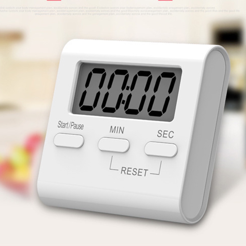 [Hanabe]White LCD Digital Kitchen Cooking Timer Count Down Up Clock ...