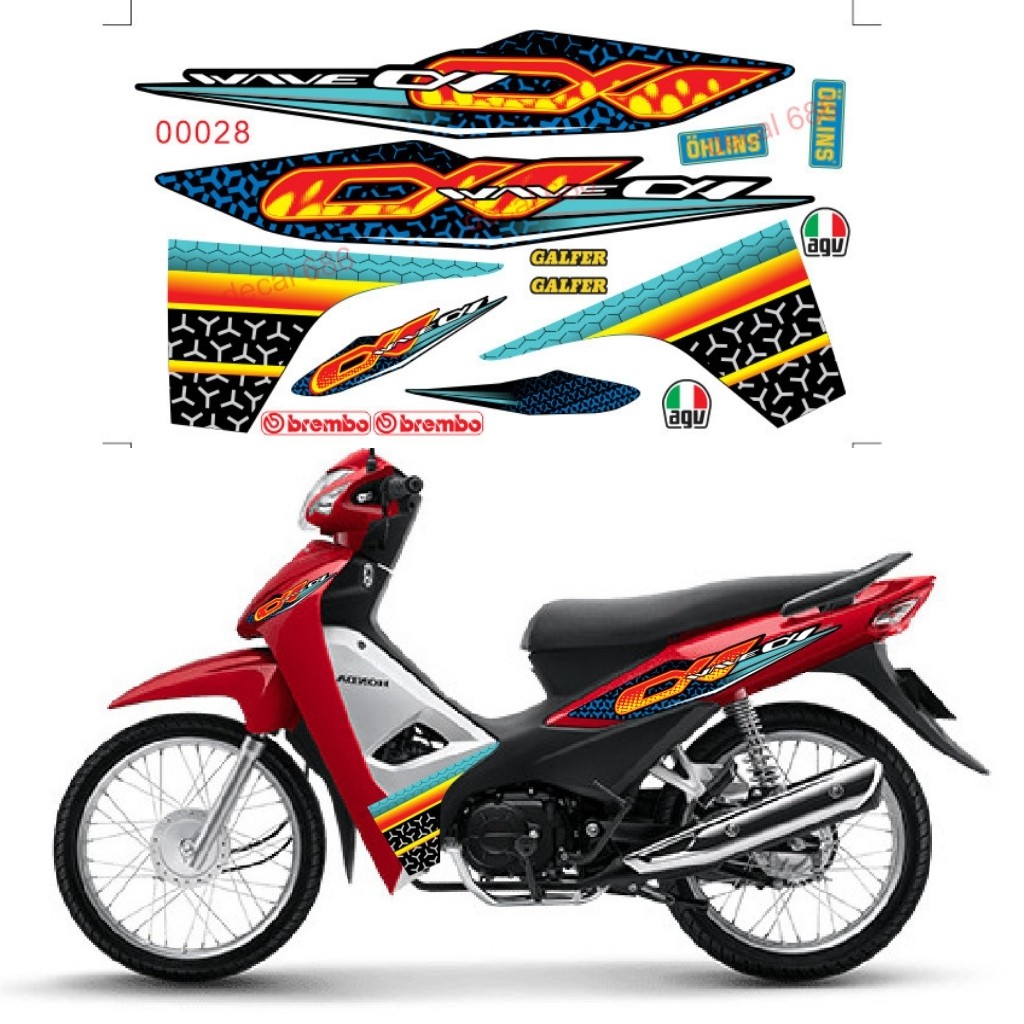 Tem Rời WAVE ALPHA Zin Wave 2021 Mix Màu Cao Cấp 3 Lớp mẫu 00028 ...