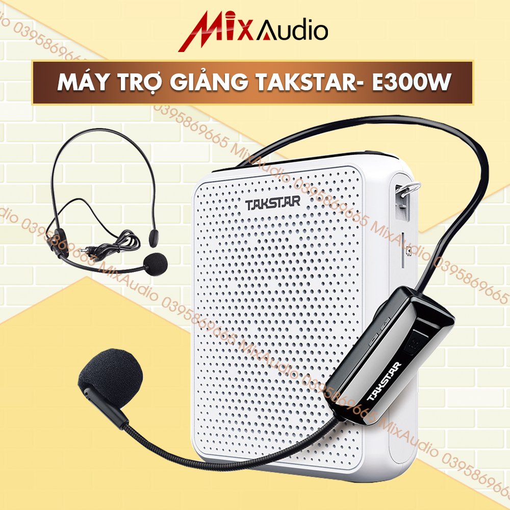 Máy Trợ Giảng Không Dây TAKSTAR E300W, Có Bluetooth, Công Suất 10W, không dây công nghệ UHF ...