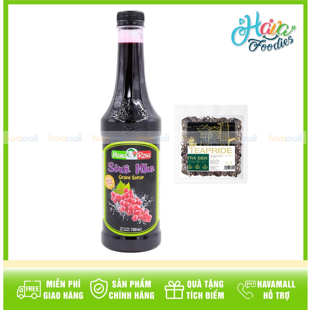 [HÀNG CHÍNH HÃNG] Siro Nho Mama Rosa 700ml - TẶNG TRÀ ĐEN | Shopee Việt Nam