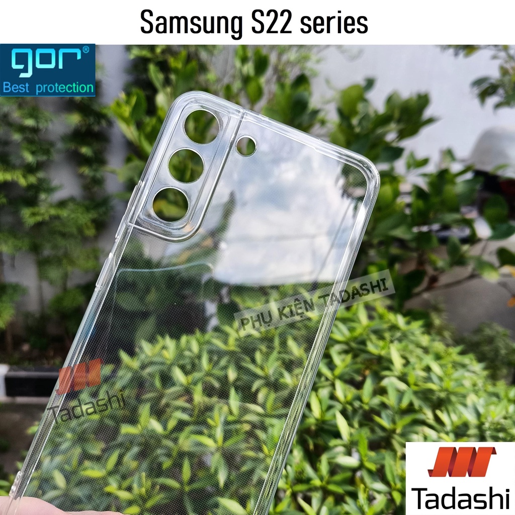 Ốp Lưng Dẻo Gor Samsung S22/ S22 Plus/ S22 Ultra, S21FE S20 FE, S24 S23 Plus Trong Suốt, Có Gờ ...