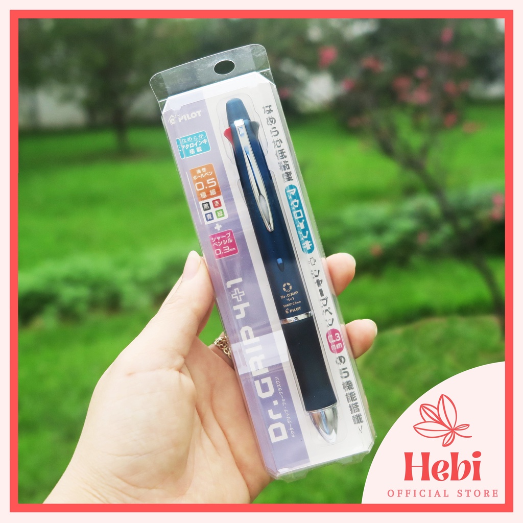 Bút quà tặng 20/11 - Bút Nhật bút Pilot Dr.Grip 4+1 (4 màu bút bi & 1 ...