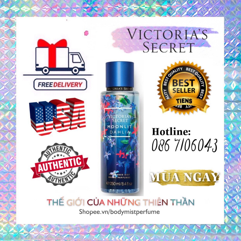 𝗕𝗢𝗗𝗬𝗠𝗜𝗦𝗧⚜️Mẫu thử xịt thơm Body Mist Victoria's Secret - Moonlight ...