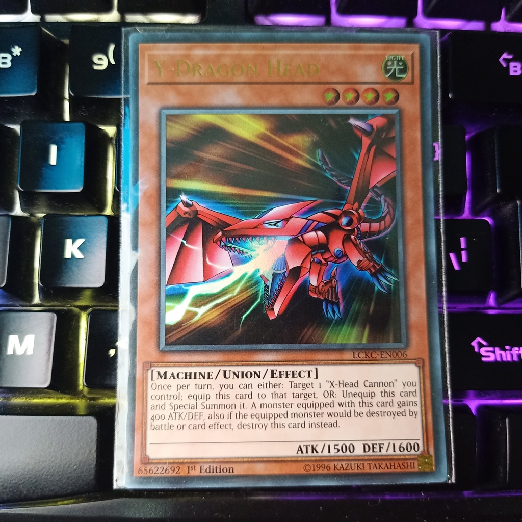 (YGOVKIDS) Bài Yu-Gi-Oh! Y-Dragon Head - LCKC-EN006 - Ultra Rare ...