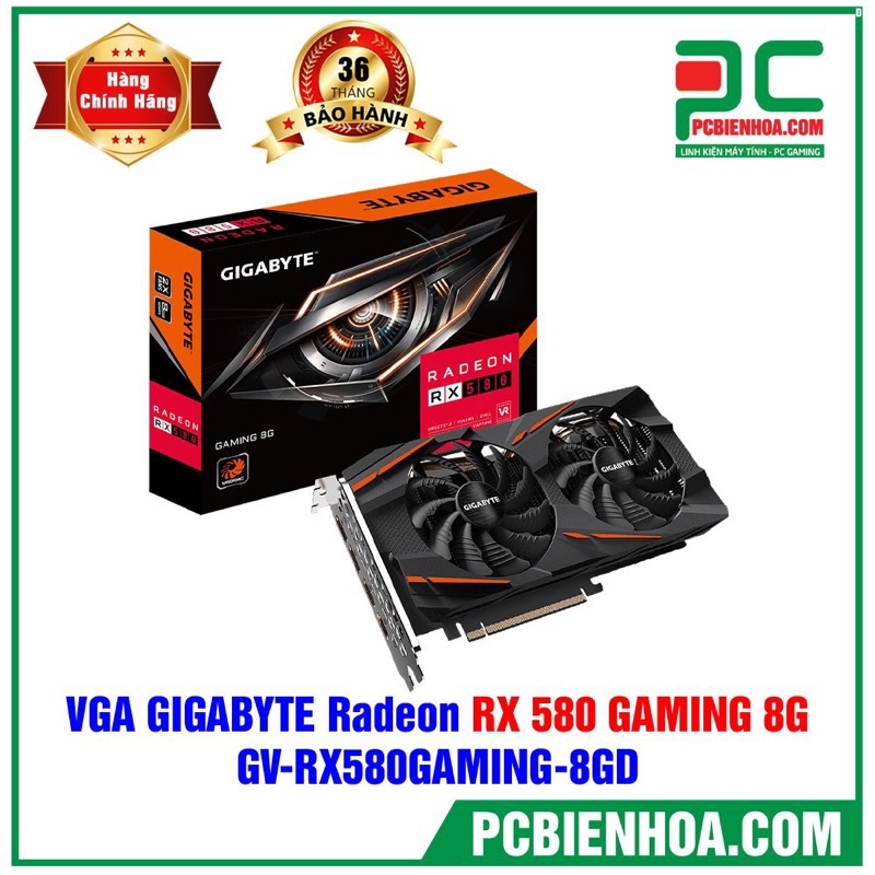 VGA - Card màn hình Gigabyte Radeon RX 580 Gaming 8G (GV-RX580GAMING ...