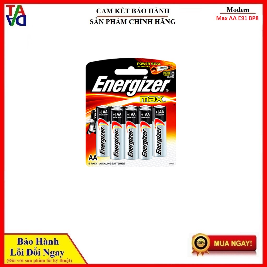 Pin Energizer Max AA E91 BP8 - Hàng chính hãng | Shopee Việt Nam