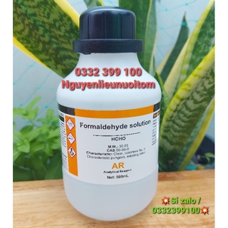 Formaldehyde Tinh Khiết ( Phòng Thí Nghiệm Formol, Formalin) HCHO 37-40% chai 500ml | Shopee ...