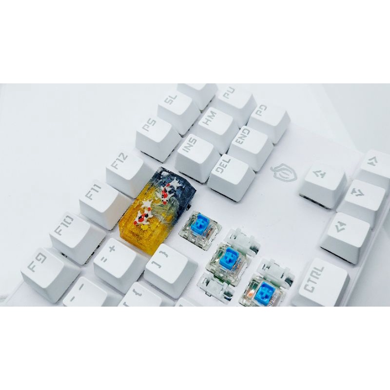 Keycap cá koi backspace 2u tone vàng đen trang trí bàn phím cơ | Shopee ...