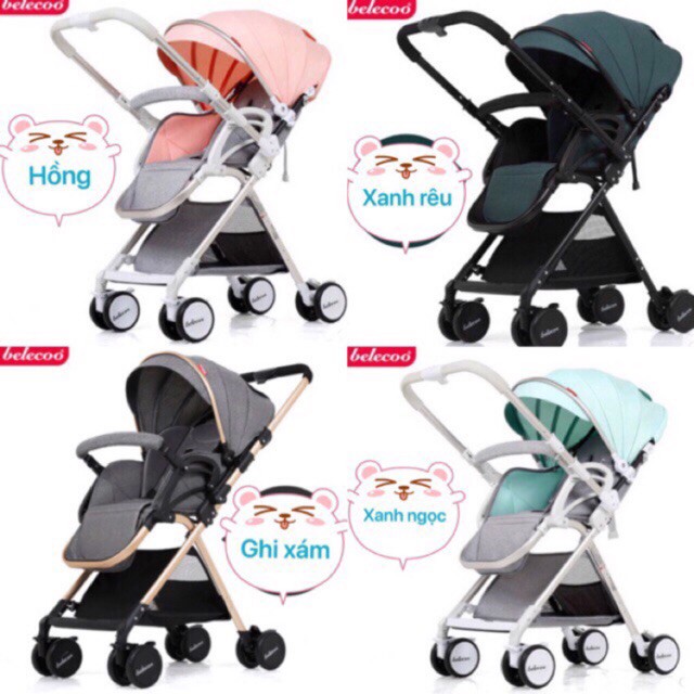 Xe đẩy 2 chiều 3 tư thế Belecoo | Shopee Việt Nam