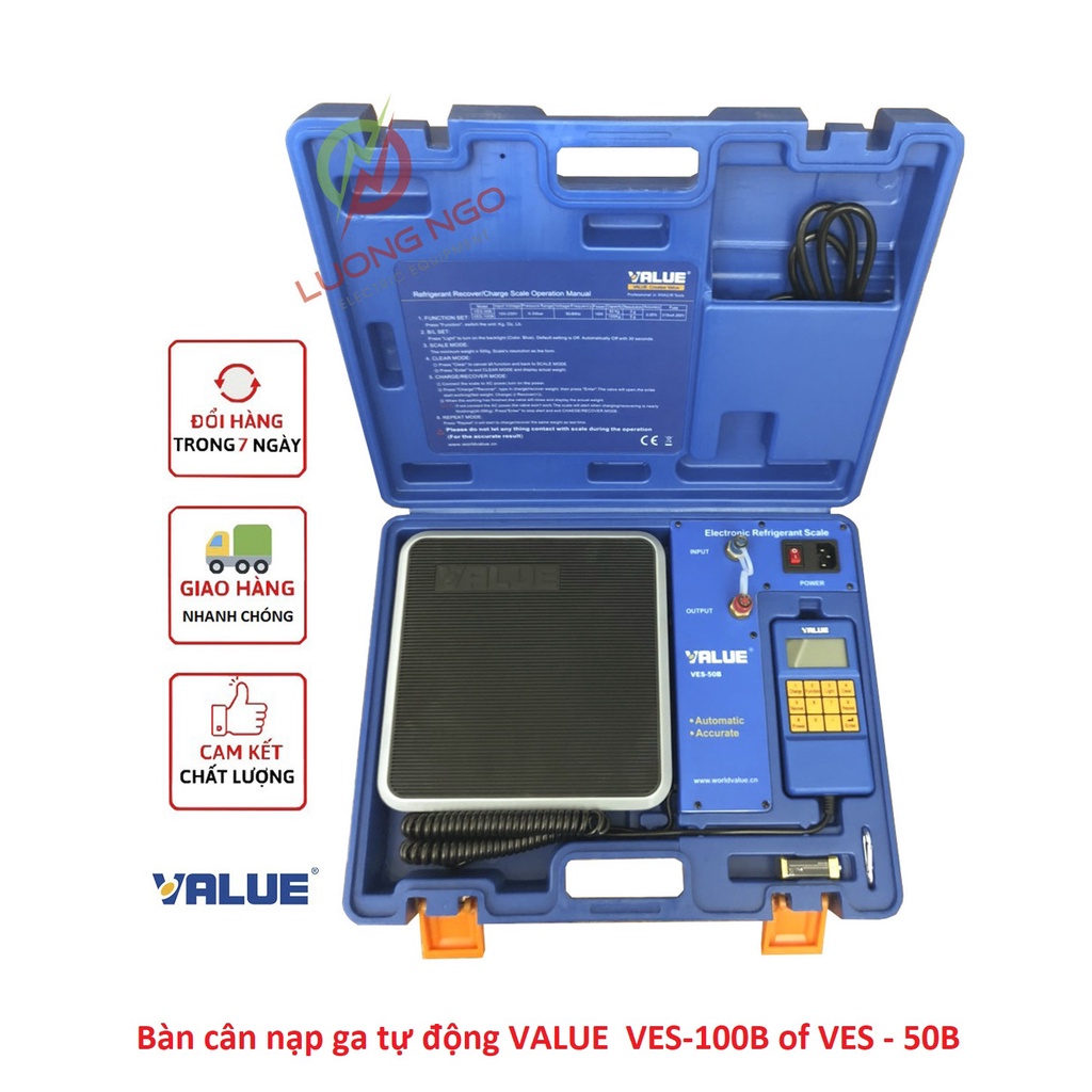 Bàn cân nạp ga tự động VALUE VES-100B of VES - 50B | Shopee Việt Nam