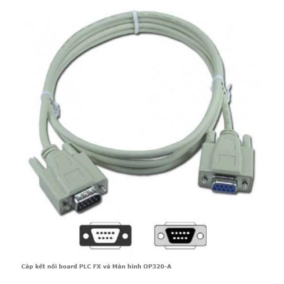 Cáp kết nối HMI OP-320A/325A với bo mạch PLC Mitsubishi | Shopee Việt Nam