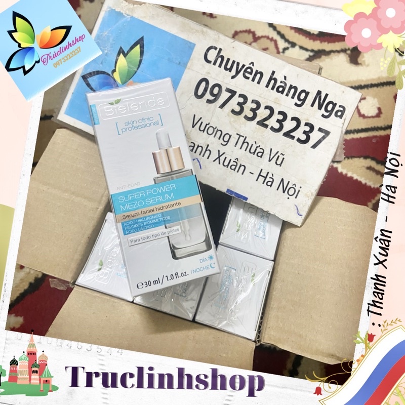 Serum Bielenda Super Power Mezo xanh dương dành cho da khô,mất nước và ...
