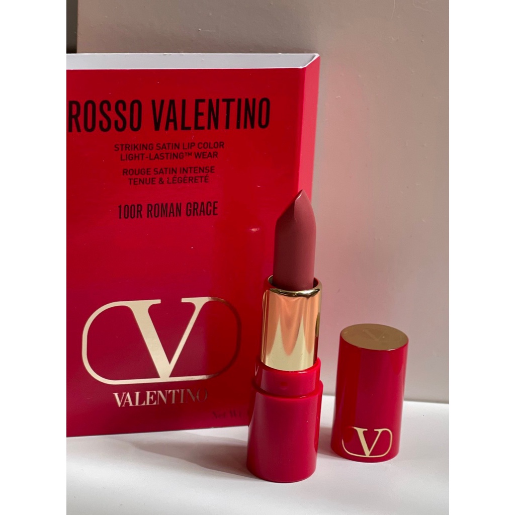 Son Matte Rosso Valentino Mini màu 100R Roman Grace tone màu Hồng nude ...