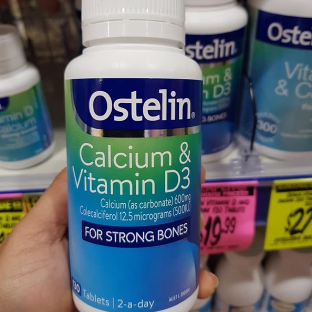 Canxi Bầu Ostelin Calcium & Vitamin D3 Bổ Sung Cho Bà Bầu (Mẫu mới nhất – 130 viên) | Shopee ...
