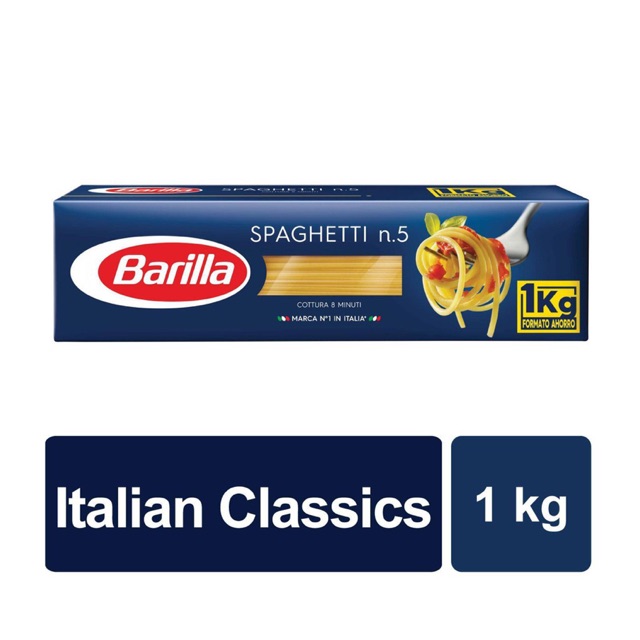 Mỳ Spagetti No.5 hiệu Barilla của Ý - Hộp 1kg | Shopee Việt Nam