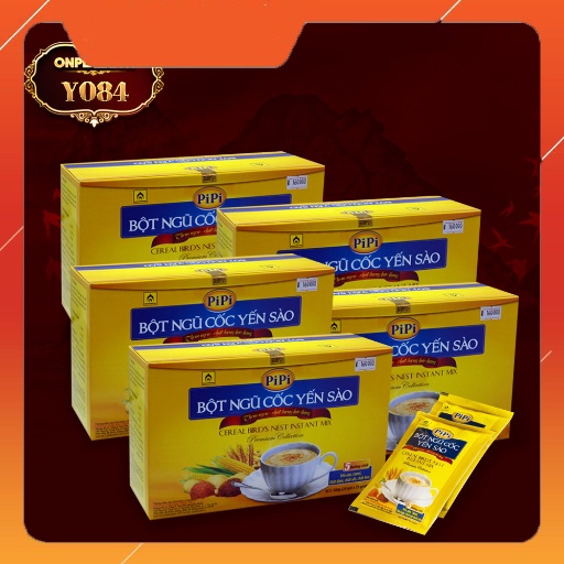 [GIẢM GIÁ SỐC] Combo 5 hộp bột ngũ cốc yến sào PIPI hộp 20 gói Y084 ...