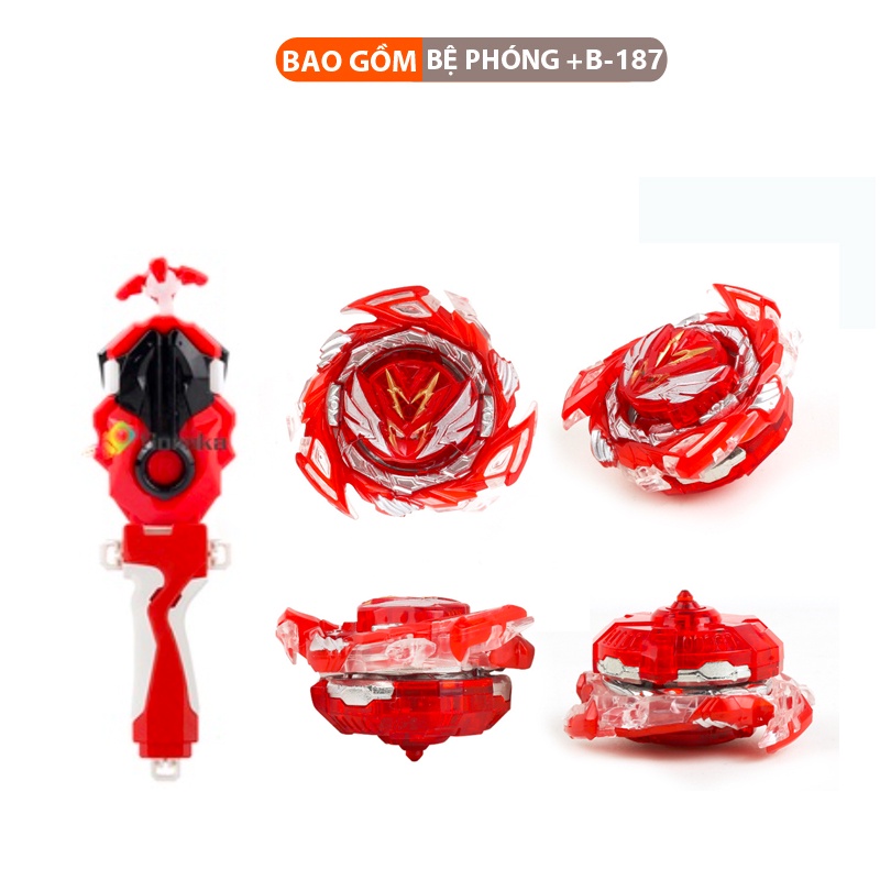 Đồ chơi con quay Beyblade Burst B187, kết hợp 2 tay phóng loại mới MQ ...