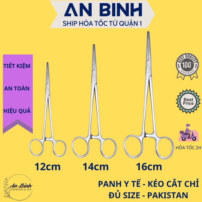 (Q1-HCM) Panh Y Tế 12, 14, 16, 18, 20cm Thẳng / Cong, Có Mấu / Không ...