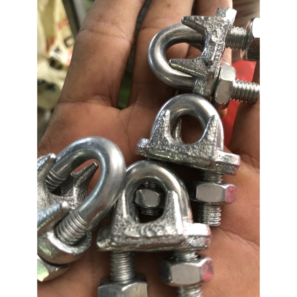 Ốc siết cáp Khóa cáp Cóc kẹp cáp (8mm) - bằng Sắt | Shopee Việt Nam