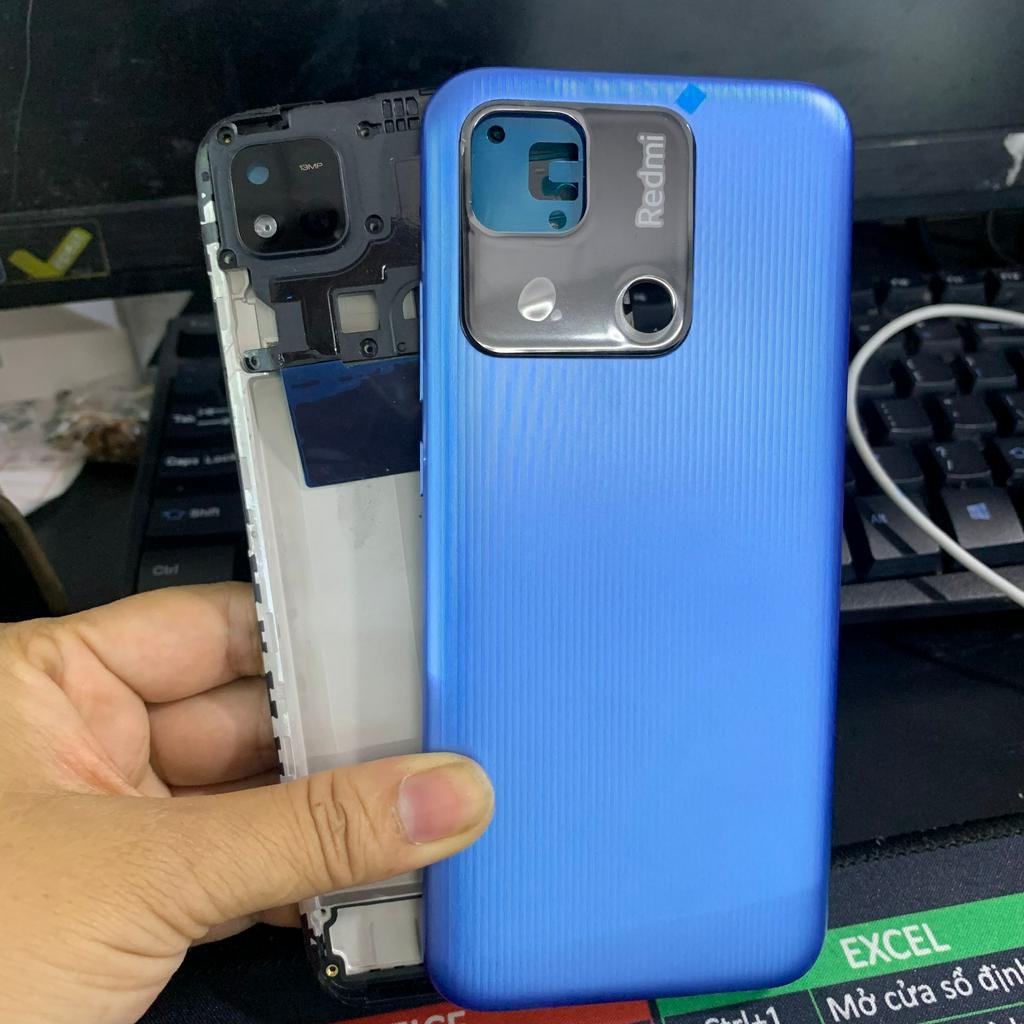 bộ vỏ redmi 10A zin có kính cam CÓ KHE SIM | Shopee Việt Nam