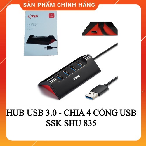 Hub USB 3.0 chia 4 cổng SSK SHU-835 . Chính Hãng 100% - Hỗ Trợ Chức ...