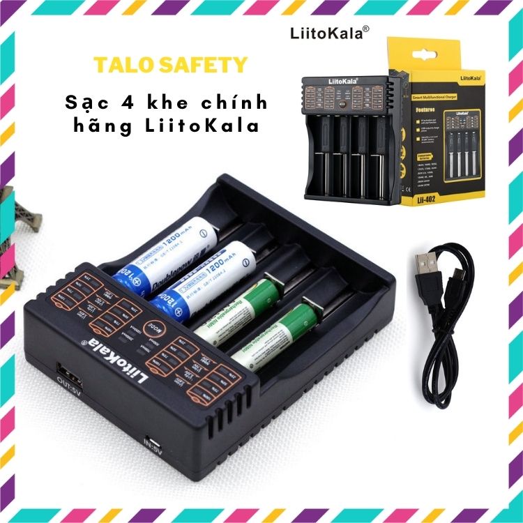 Bộ Sạc Pin chính hãng Liitokala Lii-402, sạc nhiều loại Pin 26650 ...