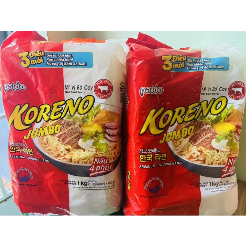 MÌ KORENO JUMBO HÀN QUỐC 1kg | Shopee Việt Nam