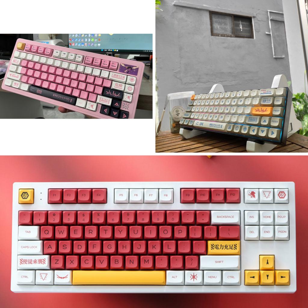 Bộ Keycap EVA 00| 02 | 04| 08 Keycap Evangelion Asuka profile - pbt ...