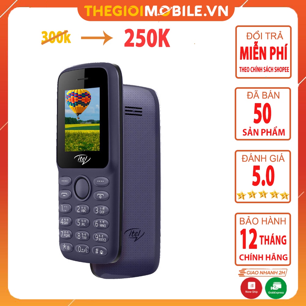 Điện thoại người già nghe gọi Itel IT2163 pin trâu loa to - Hàng chính hãng. | Shopee Việt Nam