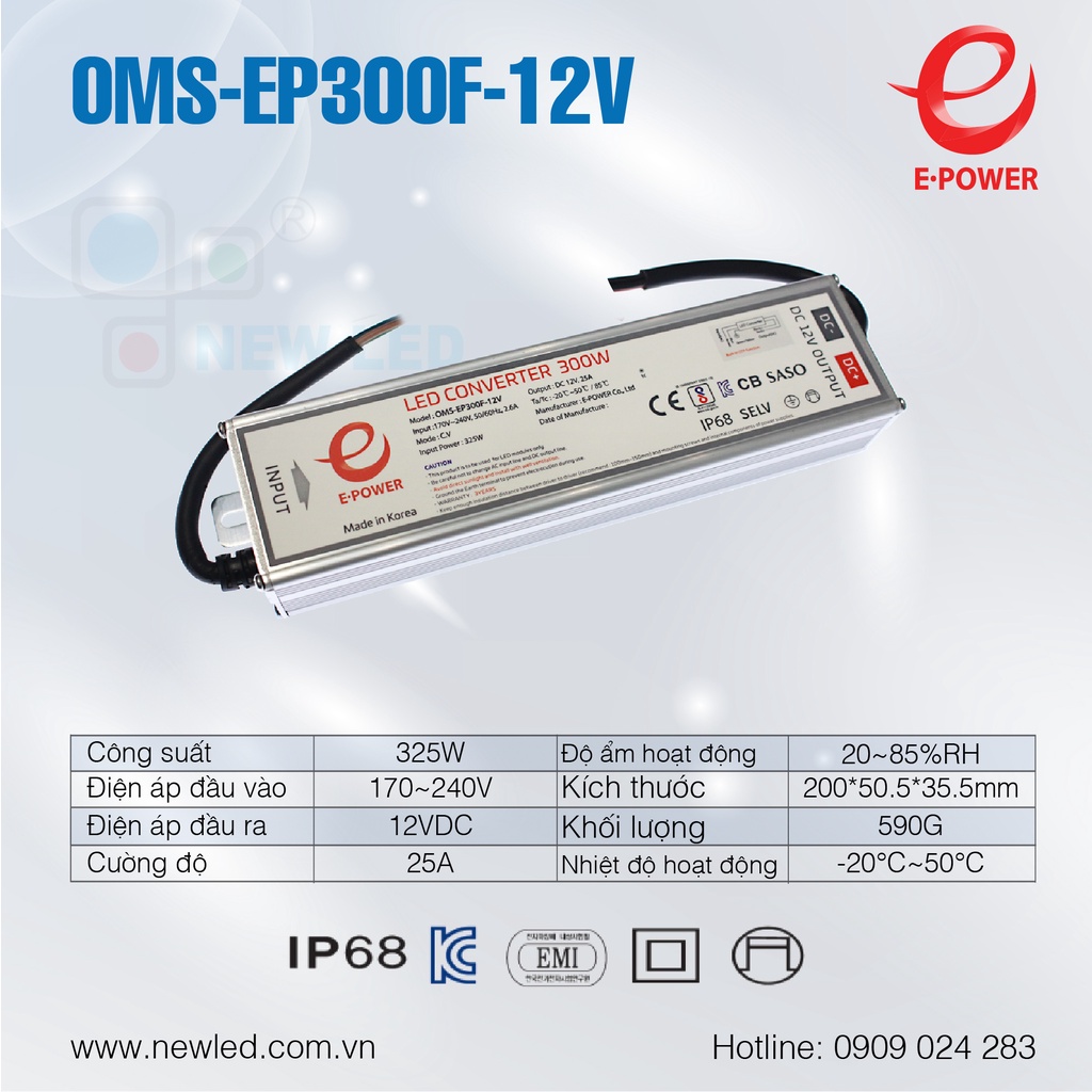 Nguồn LED E-POWER, Công suất 300W chống mưa | Shopee Việt Nam