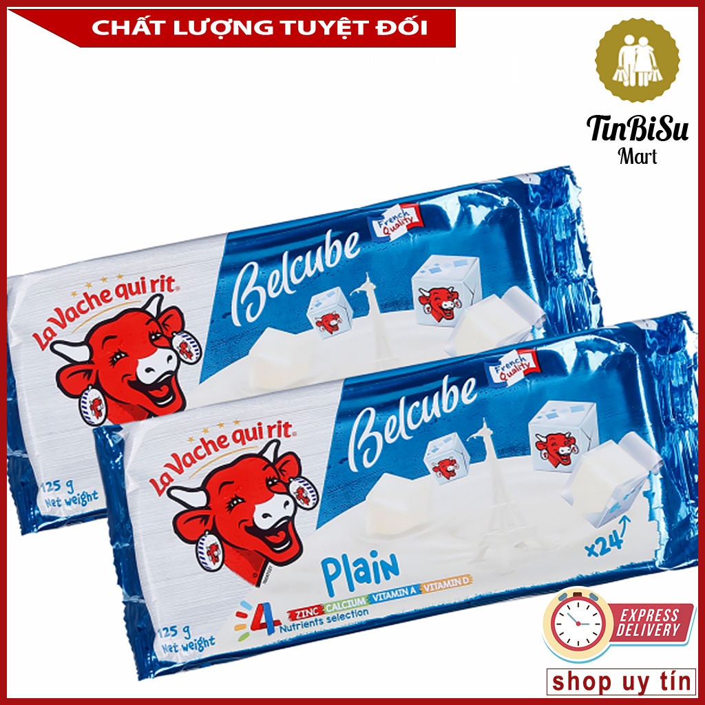 Phô mai vuông Belcube Con bò cười vị truyền thống | Shopee Việt Nam