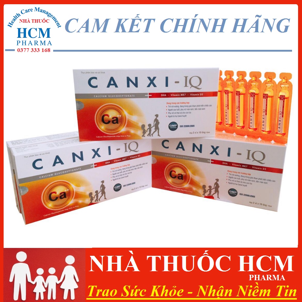 Canxi hữu cơ d3 k2 mk7 cho bé bà bầu phụ nữ người lớn CANXI-IQ dạng ...