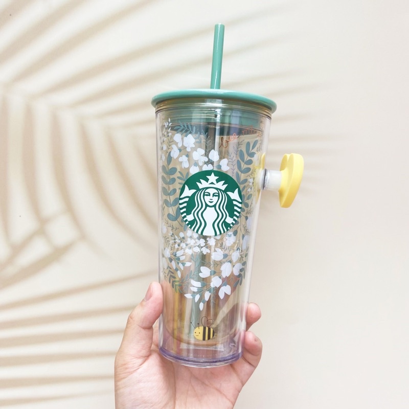[STARBUCKS HK] - LY NHỰA VALENTINE 2021 BEE MINE HANDLE POP COLD CUP ...