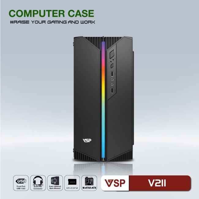 Giá siêu sốc Case máy tính văn phòng - gaming VSP V211 | Shopee Việt Nam