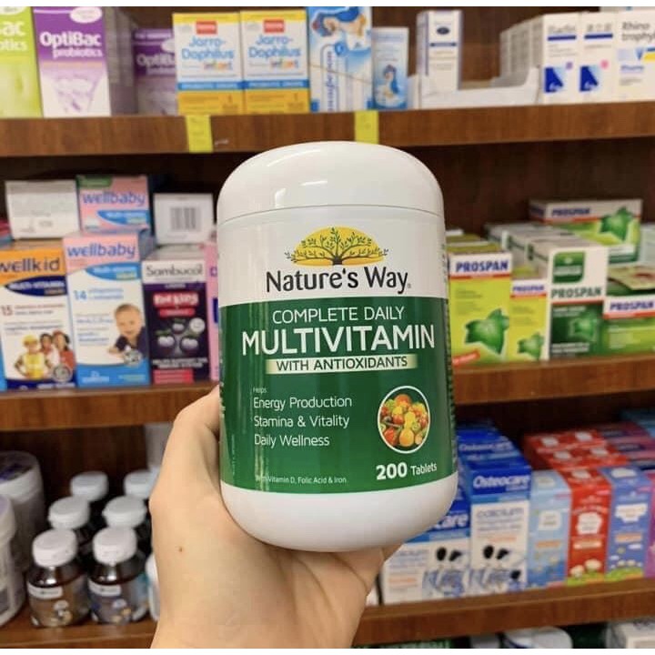 Vitamin tổng hợp Multivitamin 200 viên của Úc (Multivitamin Spirulina ...
