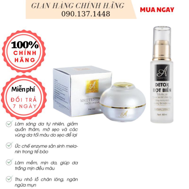 Combo Kem Face Pháp Và Detox Bọt Biển Acosmetics | Shopee Việt Nam