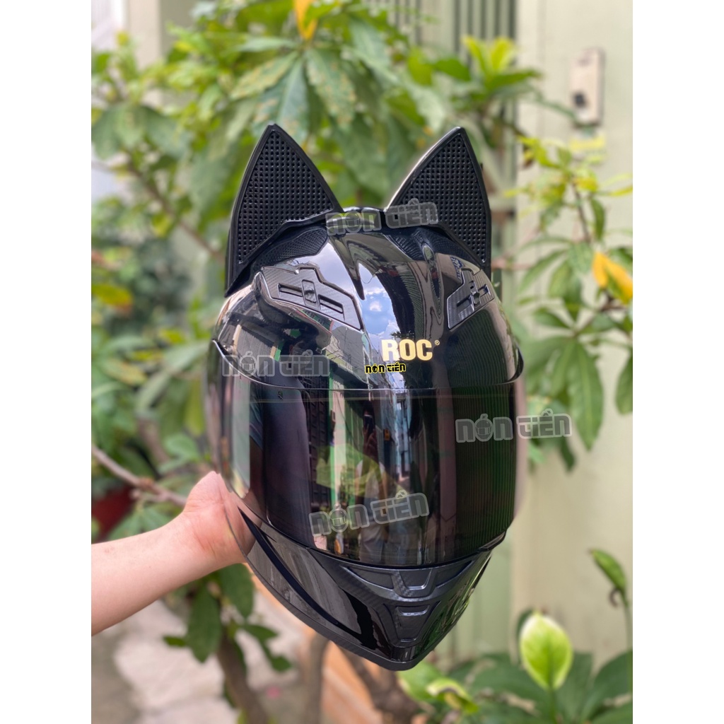 Nón Bảo Hiểm Fullface Tem ROC M137 R03 LÊN TAI MÈO - 2 kính - BẢO HÀNH ...