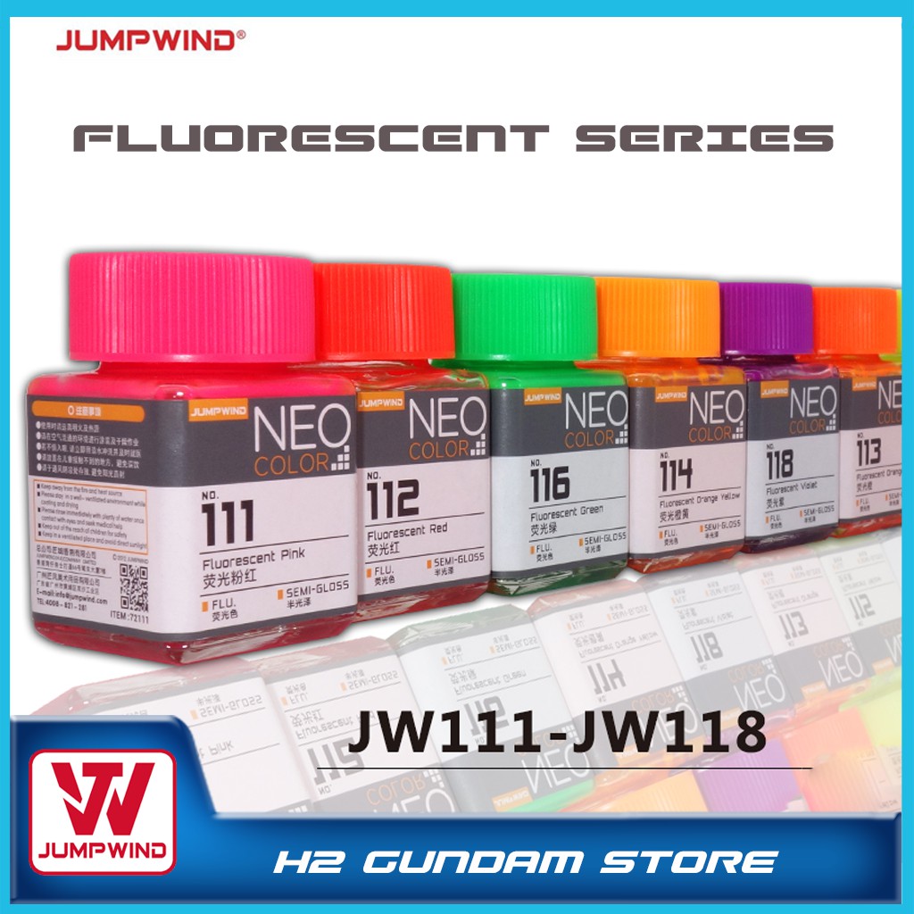 [Jumpwind] Sơn mô hình NEO Color JW111 - JW118 (Màu Dạ Quang) | Shopee ...