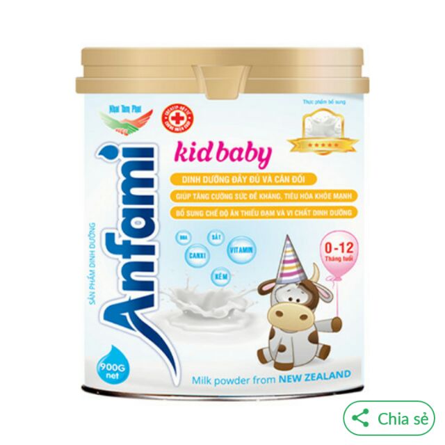 Sữa bột Anfami kidbaby 900g | Shopee Việt Nam