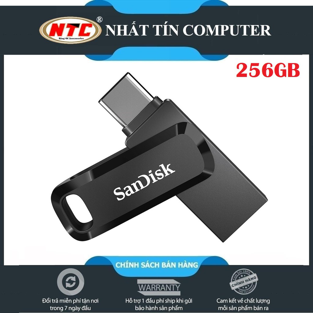 USB OTG Sandisk Ultra Dual Drive Go USB Type-C 3.1 256GB 150MB/s (Đen ...