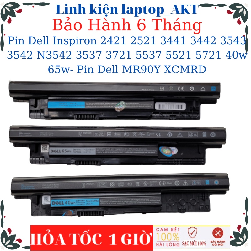 Pin laptop Dell Inspiron vostro 2421 2521 3441 3442 3543 3542 N3542 ...