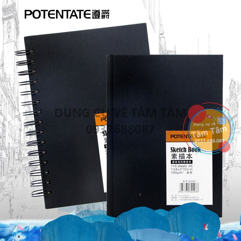[ TÂM TÂM ]-[] #Potentate-022406-Sổ A5-Sổ vẽ chì, sketch, Drawing book ...