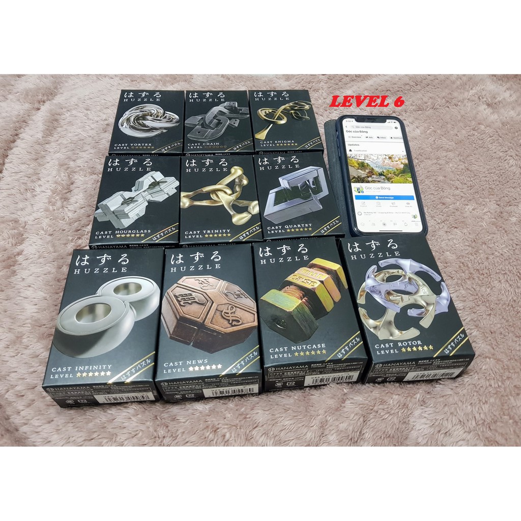 [CÓ SẴN] LEVEL 6 - Đồ chơi giải đố Huzzle sắt Nhật Hanayama | Shopee ...