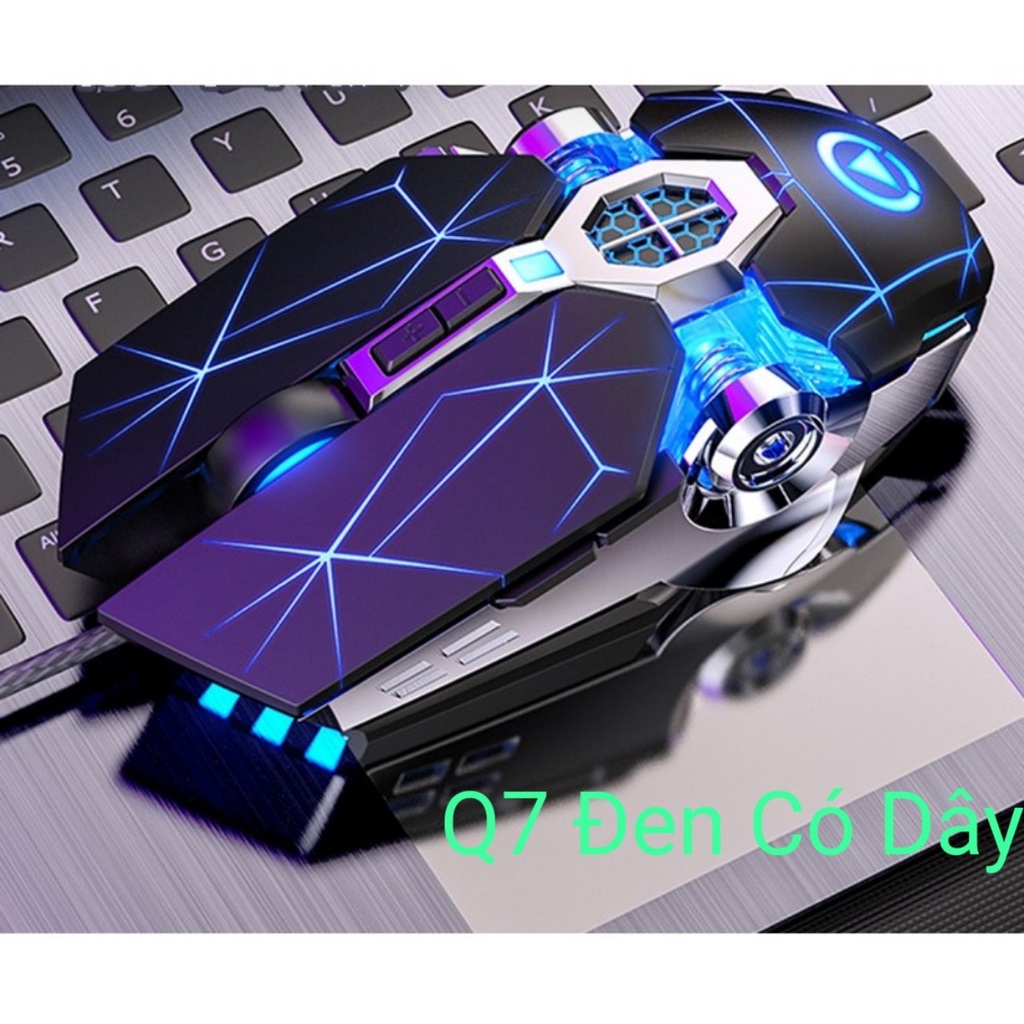 Chuột Gaming Q7,chuột chơi game có dây,led 7 màu,DPI 4 cấp độ siêu nhạy ...