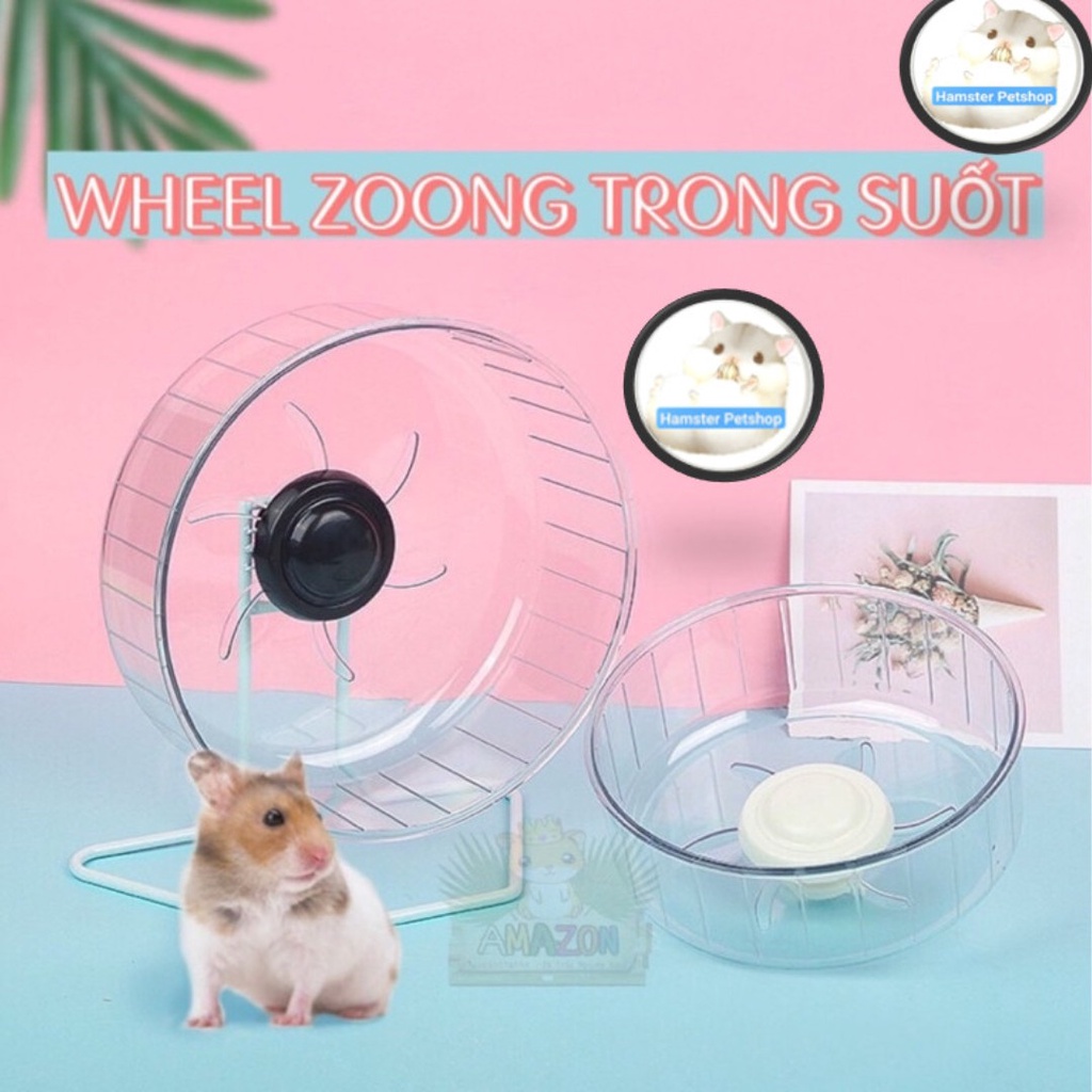 Wheel chạy mika cao cấp zoong cho hamster[ không kèm đế ] | Shopee Việt Nam