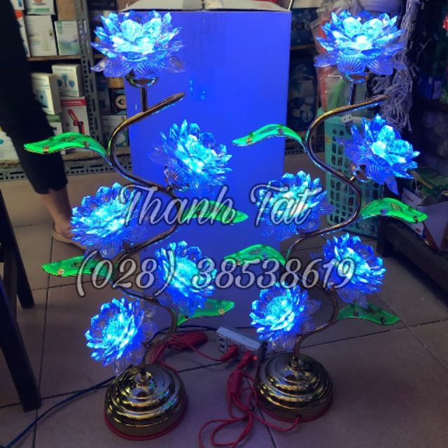 Đèn thờ led hoa sen 5 bông 75cm ( 1cái)) | Shopee Việt Nam