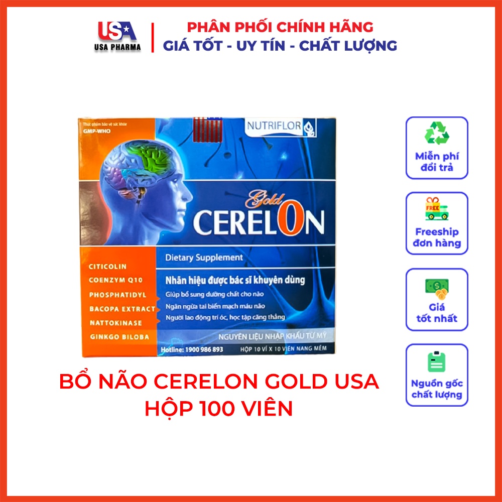 CERELON GOLD ngăn ngừa tai biến, giảm các triệu chứng tiền đình - Hộp ...