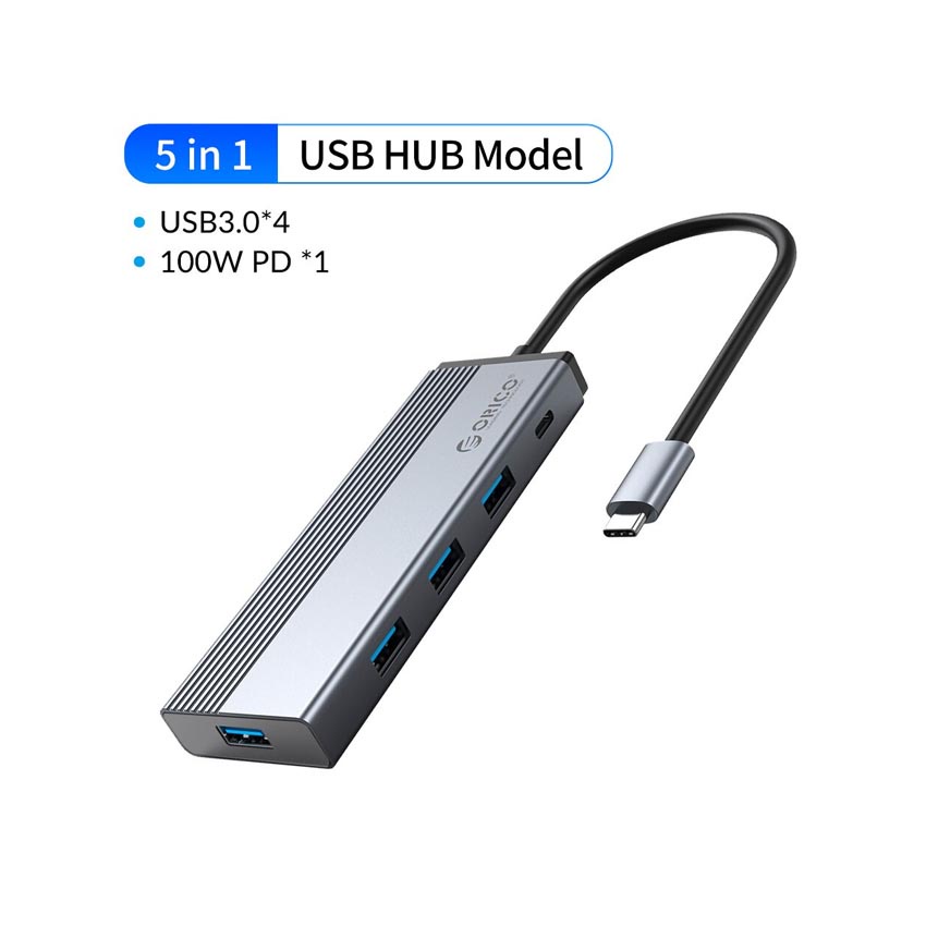 Bộ chia Hub Type C 4 cổng sang USB 3.0 hỗ trợ sạc PD Orico Hàng chính hãng | Shopee Việt Nam